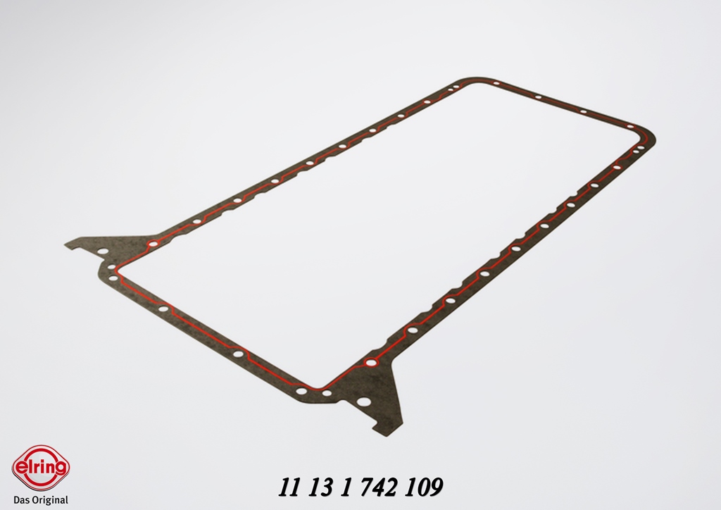 BMW E34 Sedan 530i Engine: Oil Pan Sump Gasket - BMW E34 / E39 / E32 ...